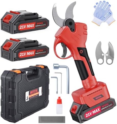 XIAZIR Cordless Pruning Shears, Electric Garden Secateurs, Secateurs ...