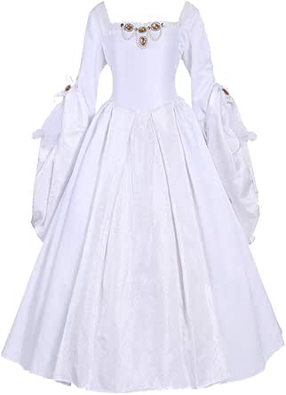 Amazon.com: CosplayDiy Women's Tudor Period Queen Cosplay Costume ...