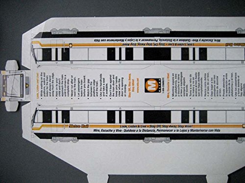 1993 Los Angeles Metro Line 3D Folding Paper Metro Car: Los Angeles ...