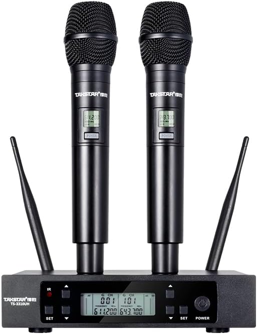 Takstar TS-3310UH Wireless Microphone System| UHF Wireless Audio, Clear ...