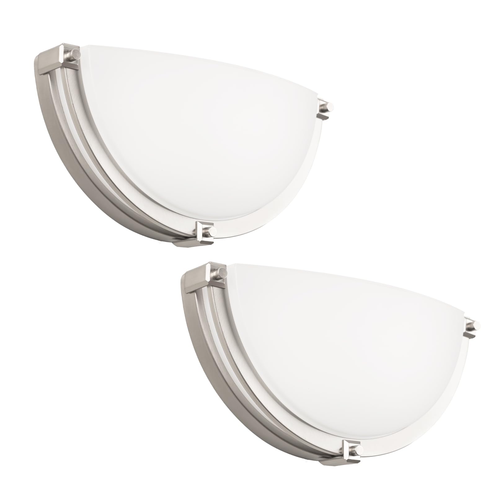 Flynix 13 inch Dimmable LED Wall Sconce, Half Moon Wall Light Fixture ...