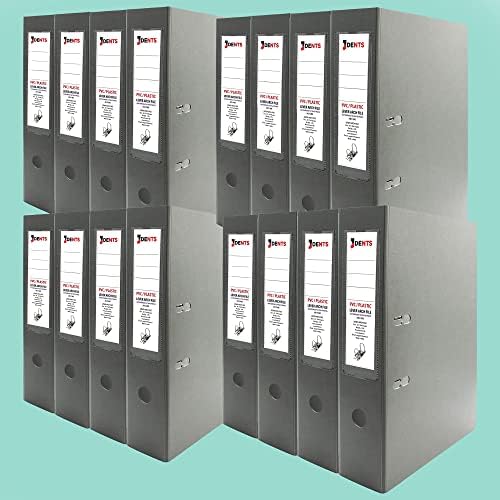 JDENTS® Plastic Lever Arch Binder Box File for Legal, Letter, A4 Size ...