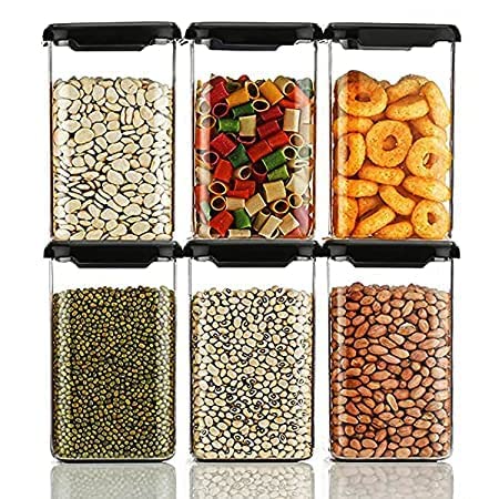 STARKENDY Unbreakable Air Tight Plastic Storage Containers Box Combo ...