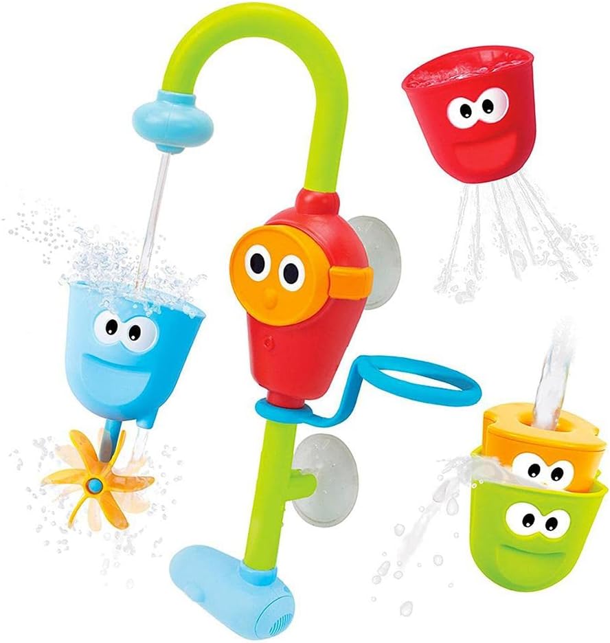 Yookidoo Toddler Bath Toy - Flow N Fill Spout - Three Stackable Play ...
