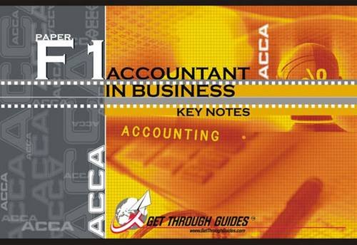 Buy Key Notes (ACCA - F1 Accountant in Business) Book Online at Low ...