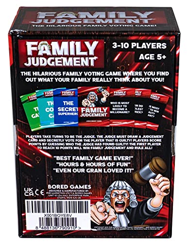 Family Judgement - The Hilarious Family Voting Board Game! Great Family ...