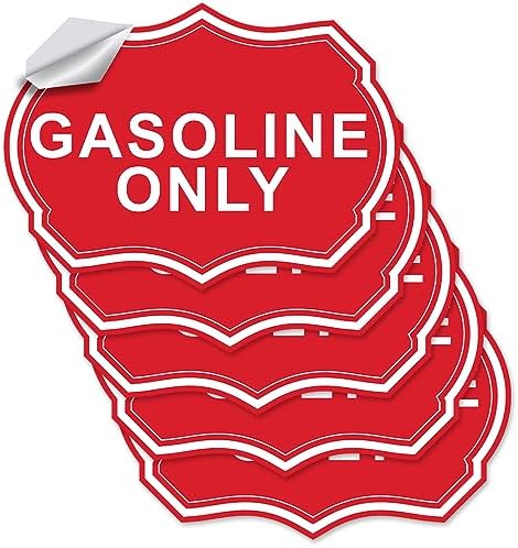Amazon.com: 6pcs Diesel Only & Gasoline Only Stickers, Reflective ...