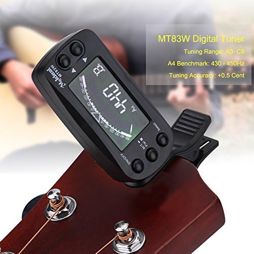 Tuner Metronome, Portable 2 in 1 Clip-on LCD Digital Tuner & Metronome ...