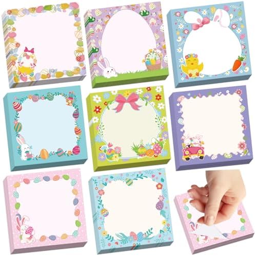 Amazon.com : 600Pcs Easter Sticky Notes, Self-Adhesive Easter Egg ...