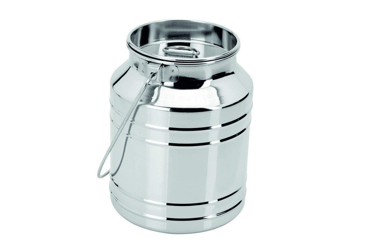 JPS Stainless Steel Milk Dolchi/Oil Container/Ghee barni (4 Litre ...