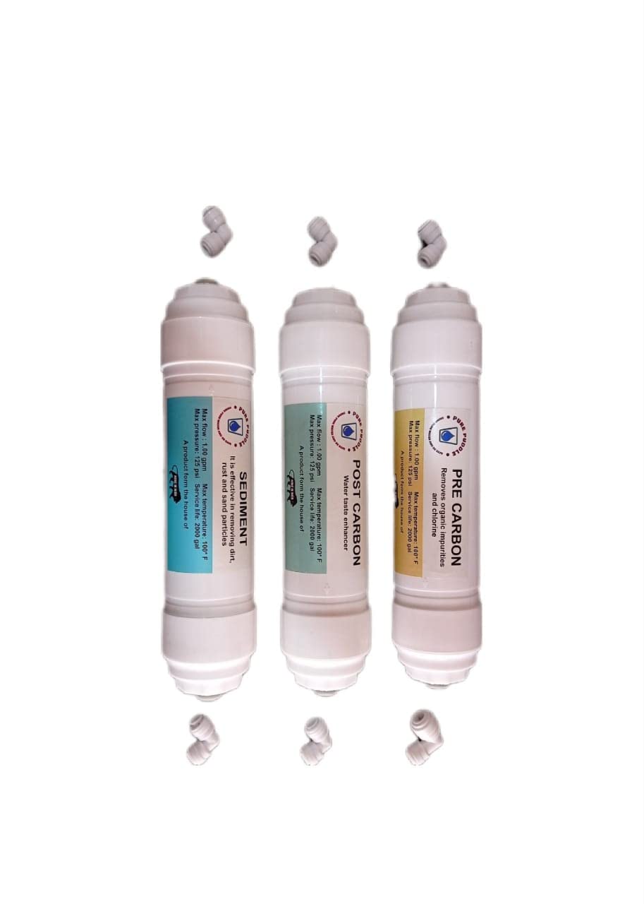 PURE PUDDLE Pre Carbon Filter, Sediment Filter, Post Carbon Filter and ...