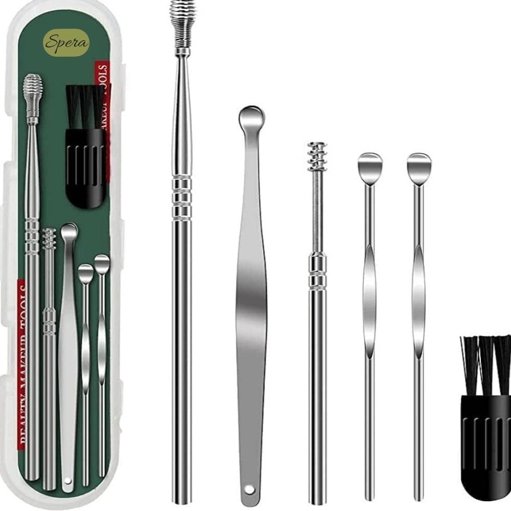 Buy Spera Ear Cleaner Reusable Ear Wax Cleaner Tool Set Spiral Ear ...