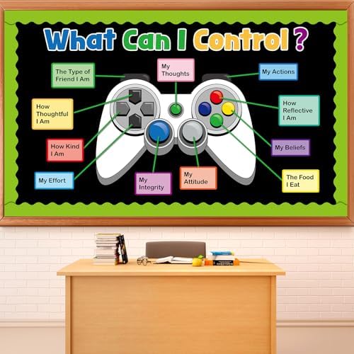 Amazon.com: Growth Mindset Bulletin Board Decorations Set Video Game ...