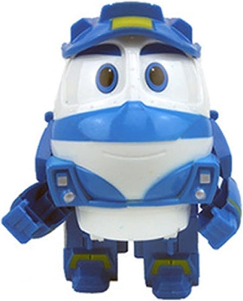 Amazon.com: Kay Trains Deformation Toy Plastic Robot Blue Toys for Girl ...