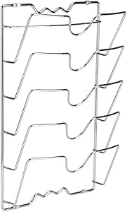 Amazon.com - Pissente Heavy Duty Wall or Door Mounted Pot Lid Holder, 5 ...