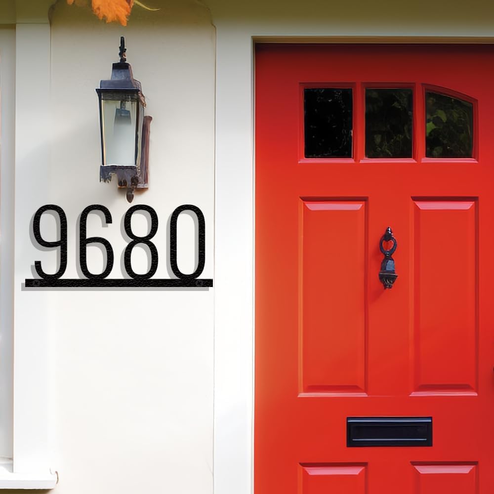 Amazon.com: Personalized Metal House Numbers for Outside, Custom Modern ...