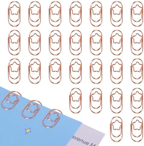 Dalababa 120Pcs Small Paper Clips, Decorative Star Shaped Paperclips ...