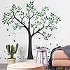 Amazon.com: 3D Green Tree Wall Decals Leaves Wall Stickers DIY ...