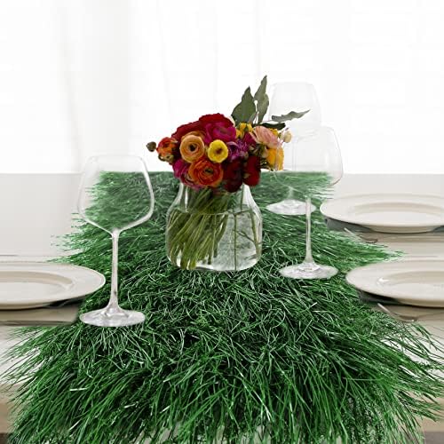 Amazon.com: XLX TURF Fake Thatch Grass Table Runner 13" x 72", Greenery ...
