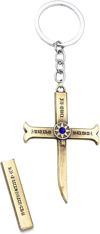 Amazon.com: LuoHao Anime Cartoon Keychain Cros Sword Keychain for Movie ...