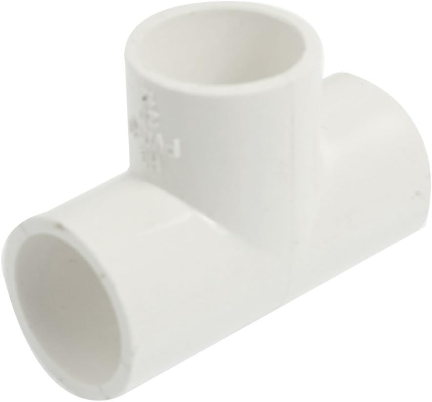 Amazon.com: PVC-U 20mm Drinking Water Pipe Tee Adapter Connector White ...