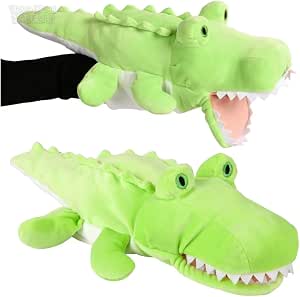 Amazon.com: Alligator Plush Hand Puppet - Earth Safe - Interactive ...