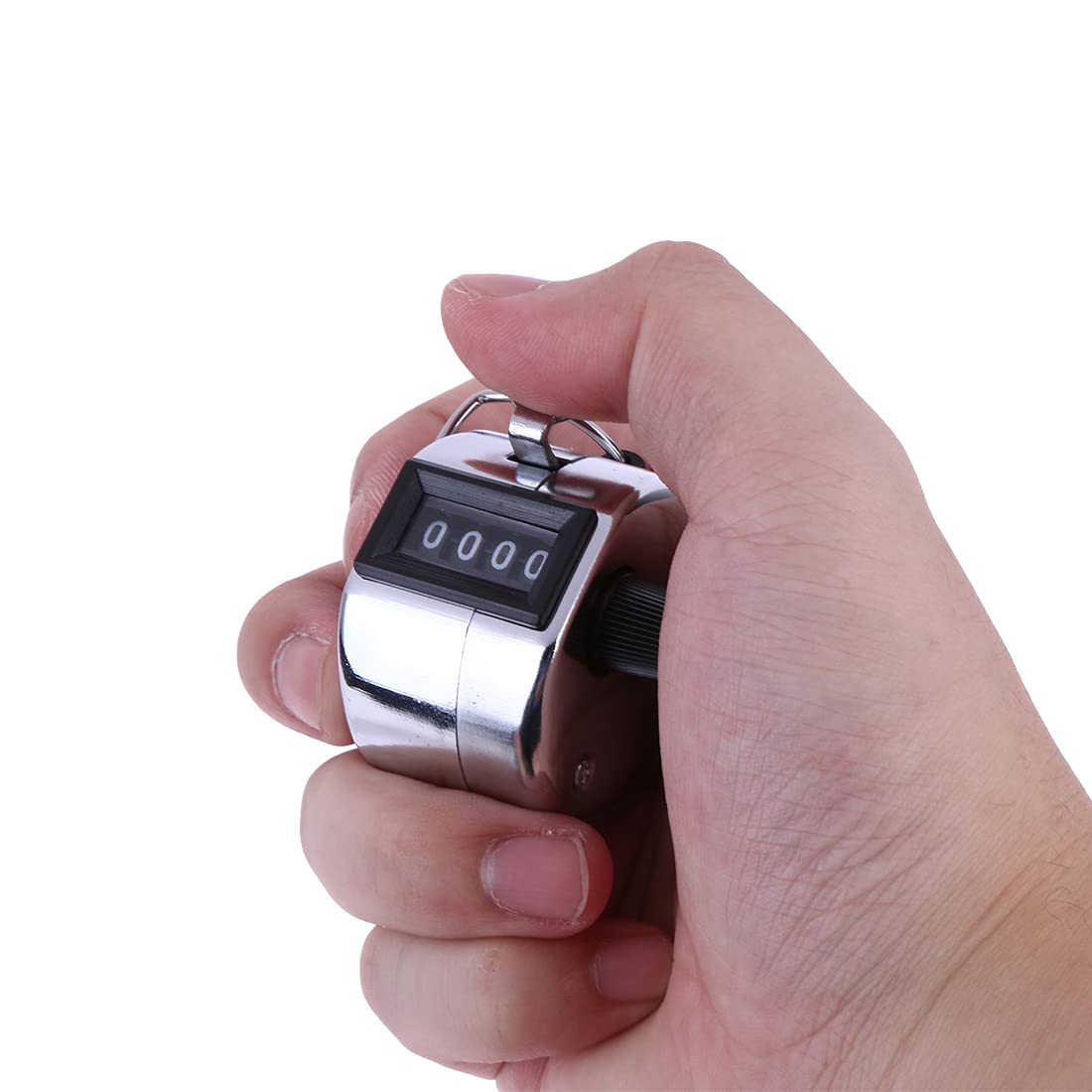 Helonge Hand Tally People Counter, 4 Pcs 4 Digit Hand Held Manual Golf ...