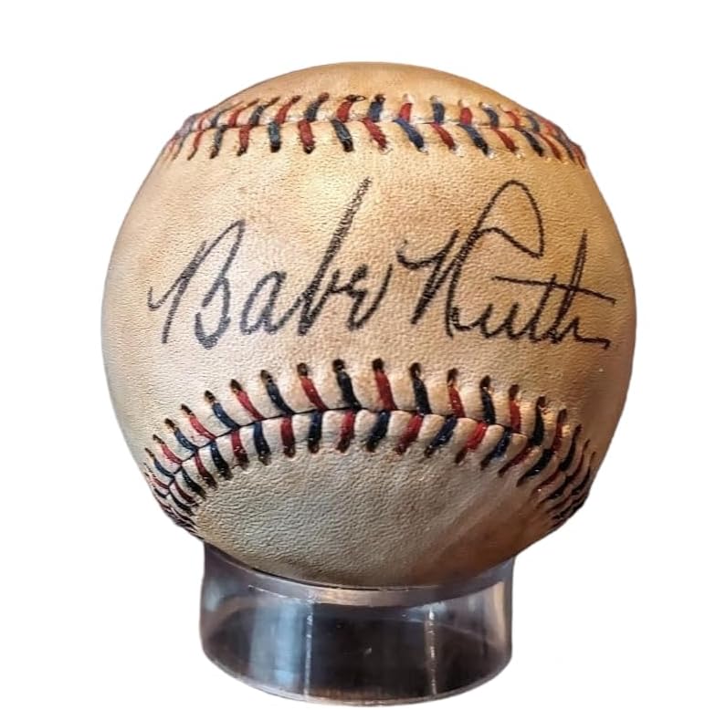 Amazon.com: Babe Ruth Autographed 1930s Style Baseball. Reproduction ...