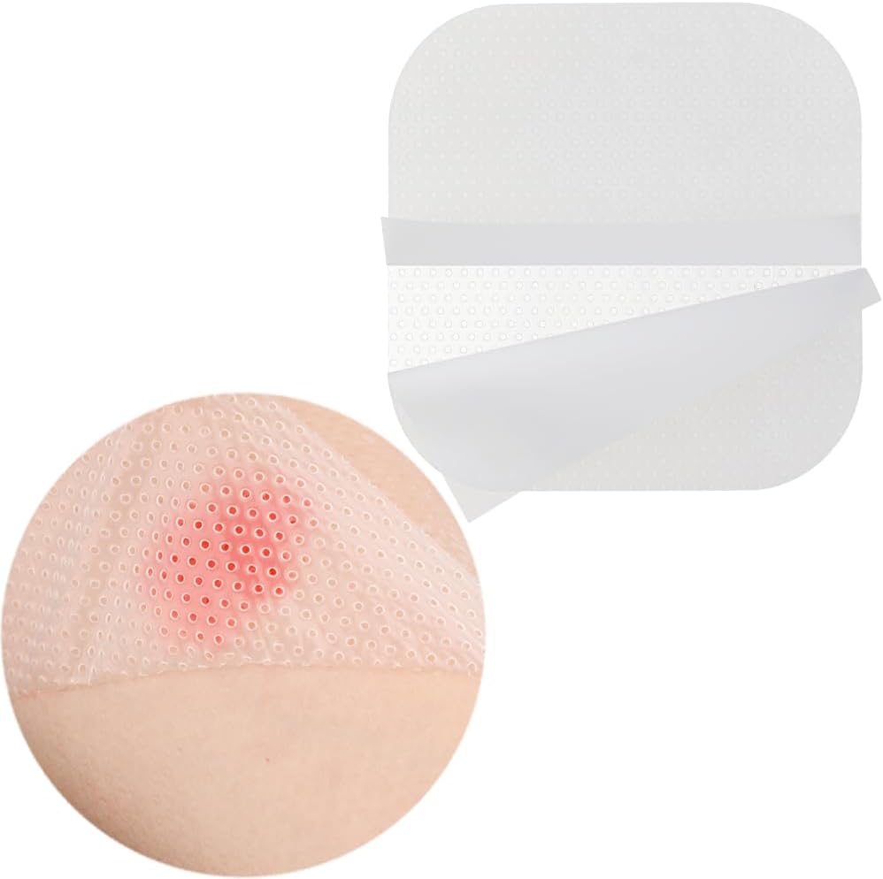 Amazon.com: Non-adhering Wound Contact Layer Dressing Silicone Sheets ...
