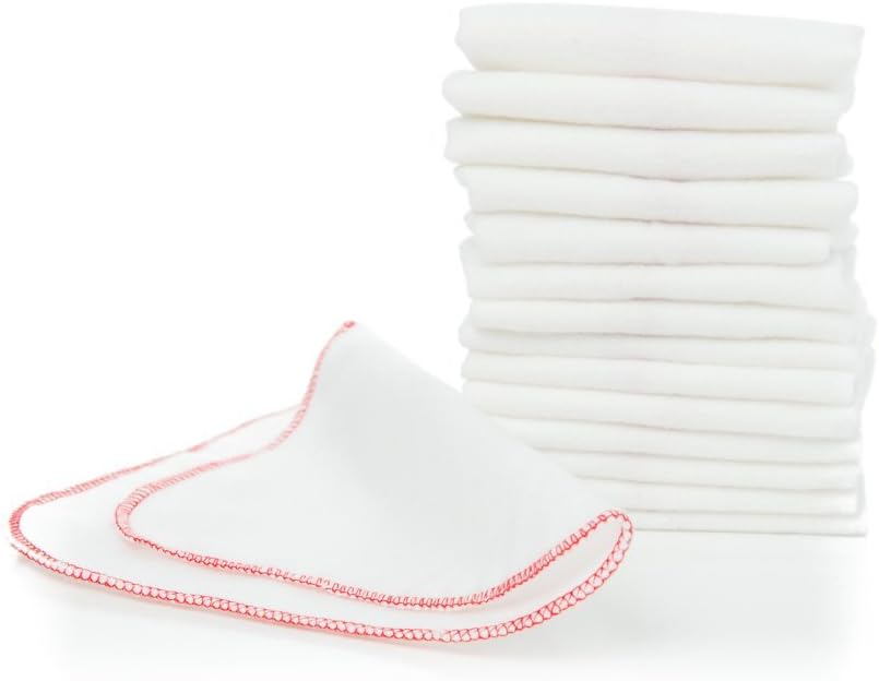 Amazon.com : OsoCozy Flannel Cloth Baby Wipes - Reusable and Washable ...