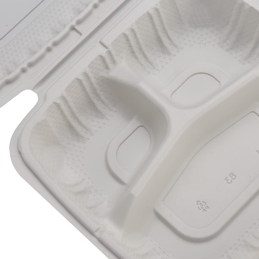 Snapklik.com : TIYA Clamshell Food Containers - White Bulk 150 Pack ...