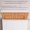 Leaceuv Radiator Shelf,Radiator Covers for Cast Iron Radiators,White ...
