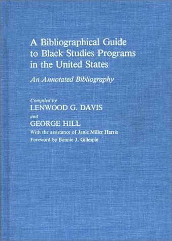 『A Bibliographical Guide to Black Studies Programs in the - 読書メーター