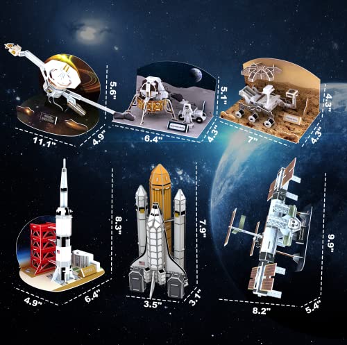Fanbusa 3D Space Puzzle Set for Kids, Space Outer Puzzles for 7 8 9 10 ...