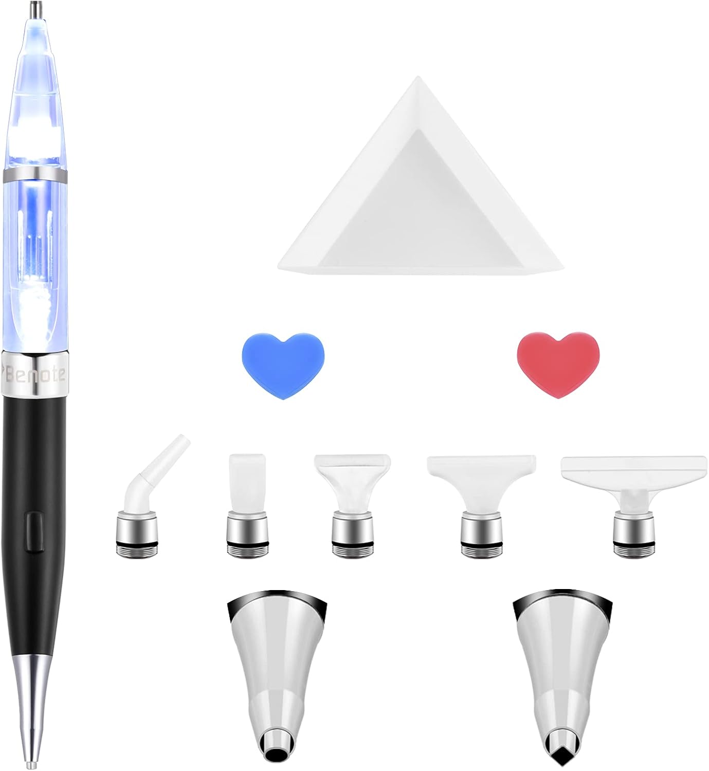 Amazon.com: Benote Original Diamond Painting Pen Lighted Drill Pen 2.0 ...
