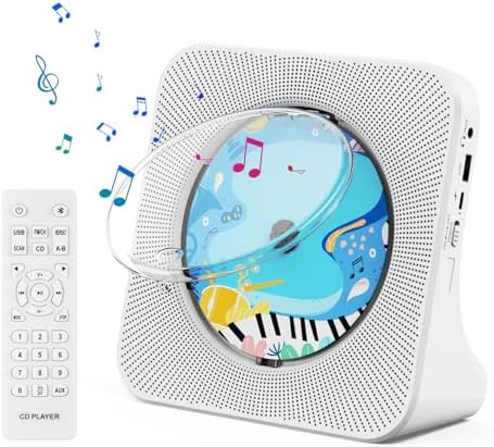 Amazon.com: Desktop CD Player with Speakers, ROADOM Home Bluetooth CD ...