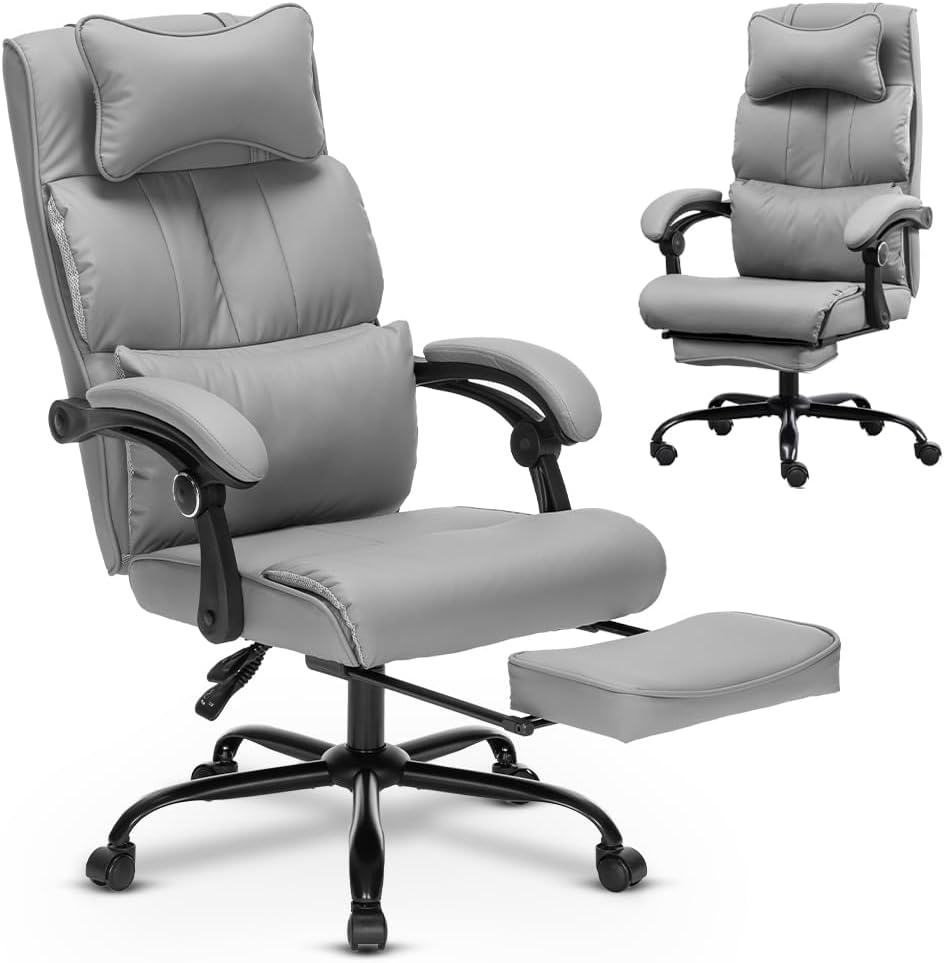 Amazon.com: HousePrint Executive Reclining Office Chair with Foot Rest ...