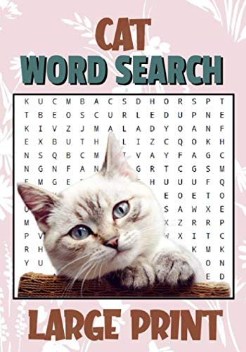 Cat Word Search: Word Searches Puzzle Book With Large Print about Cat ...