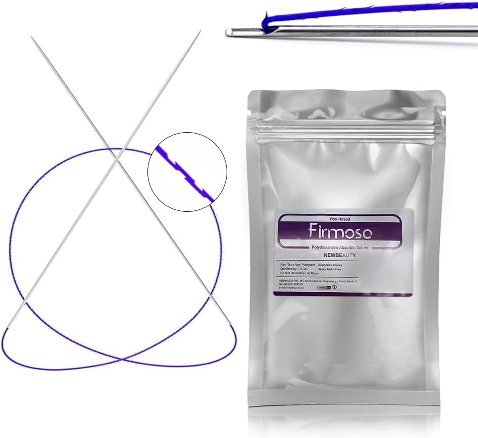 NW Pdo Double Thread For Face Lift Doulbe Molding W Blunt Type 20G/130/ ...