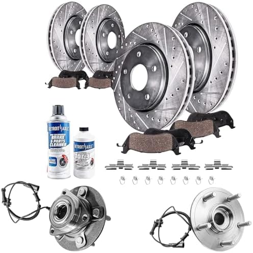 Amazon.com: Detroit Axle - Brake Kit for 2012-2018 Ram 1500 [5 Lugs], Front and Rear Disc Brake ...