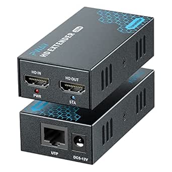 PW-HT238P Mini HDMI Extender 50m/165ft Lossless Transmission Over ...