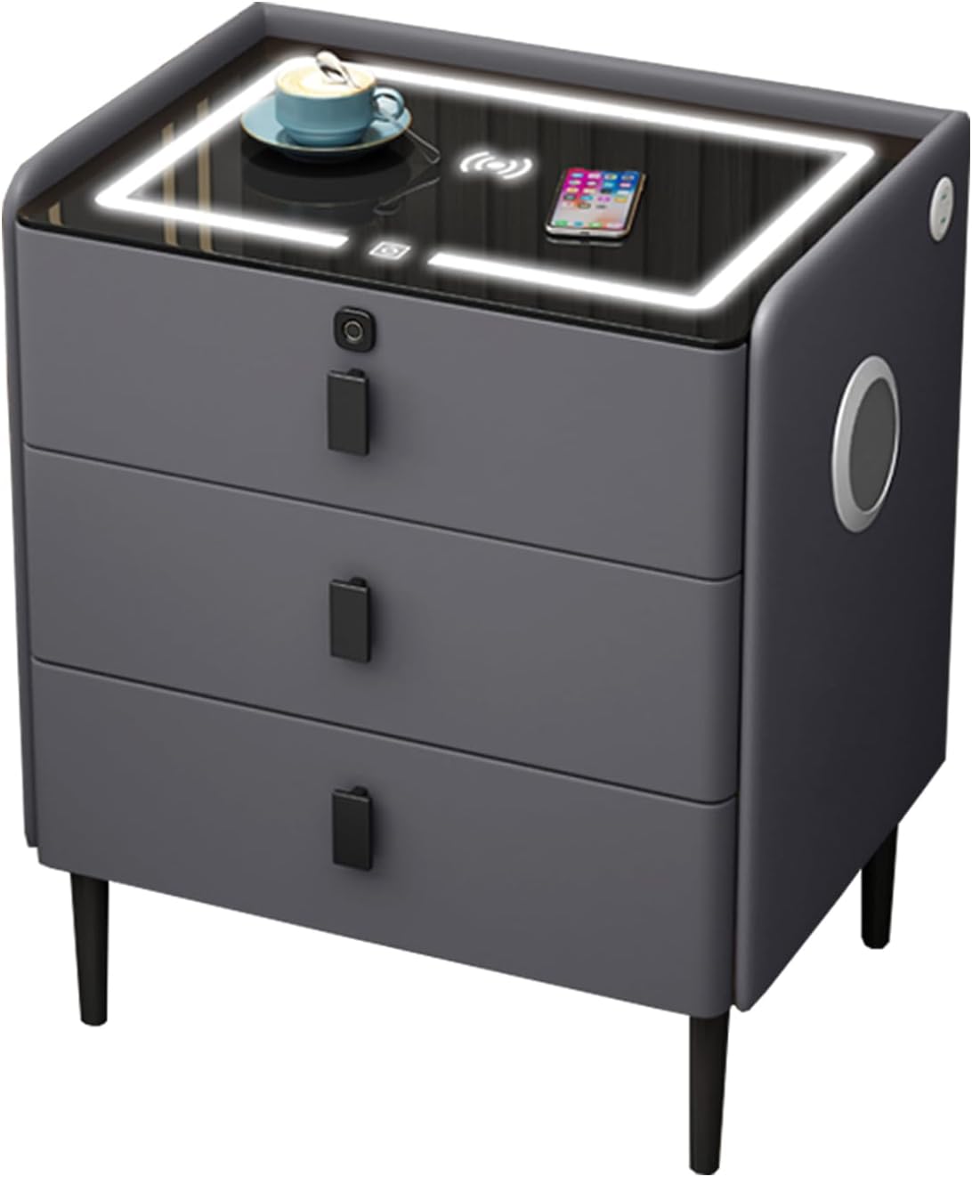 Amazon.com: TBQATNTS Modern Smart Nightstand with Wireless Charging ...