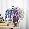 Amazon.com: IBWell 3 Strands 40 inch Blue Fake Wisteria Hanging Flowers ...