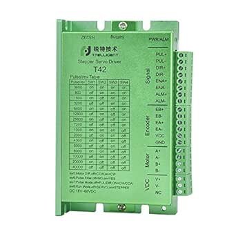 RTELLIGENT Closed Loop Stepper Motor Driver, 2 Phase 24-50VDC Hybrid Bipolar Nema 17 Stepping ...