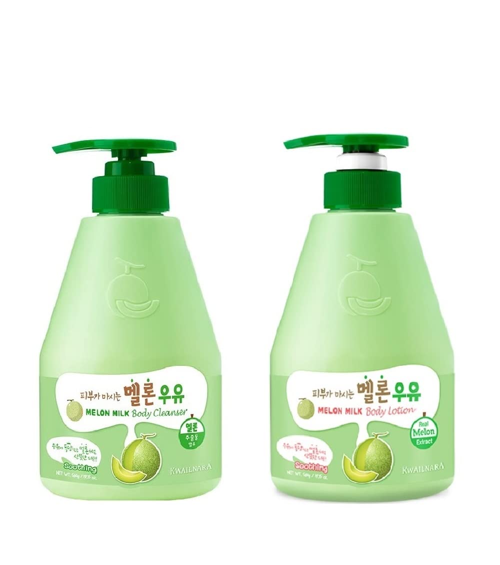 Amazon.com : WELCOS KWAILNARA Milk Body Cleanser and Body Lotion Set ...