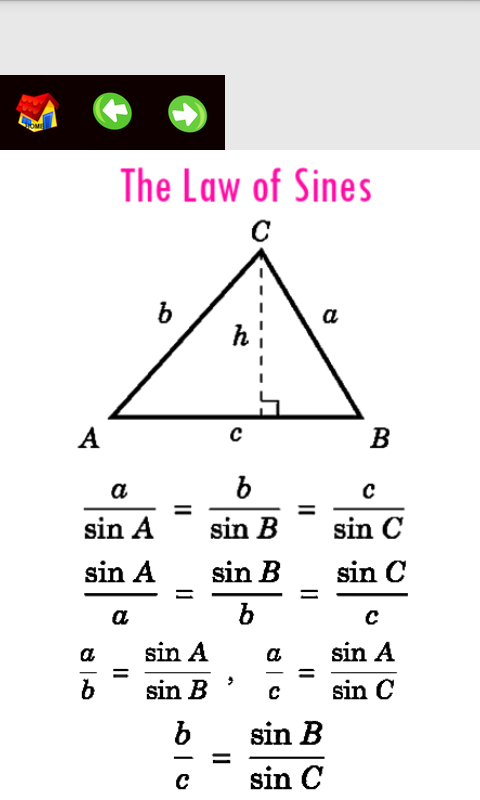Trigonometry Formulas:Amazon.de:Appstore for Android