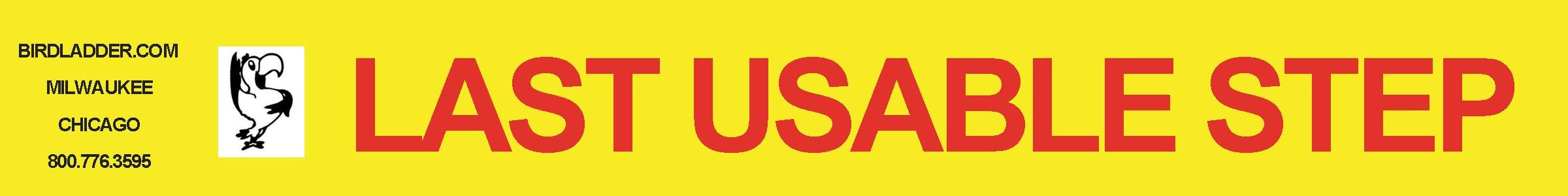 Snapklik.com : 300 Lb. 1A Step Ladder Safety Label w/Inspection Tag Package