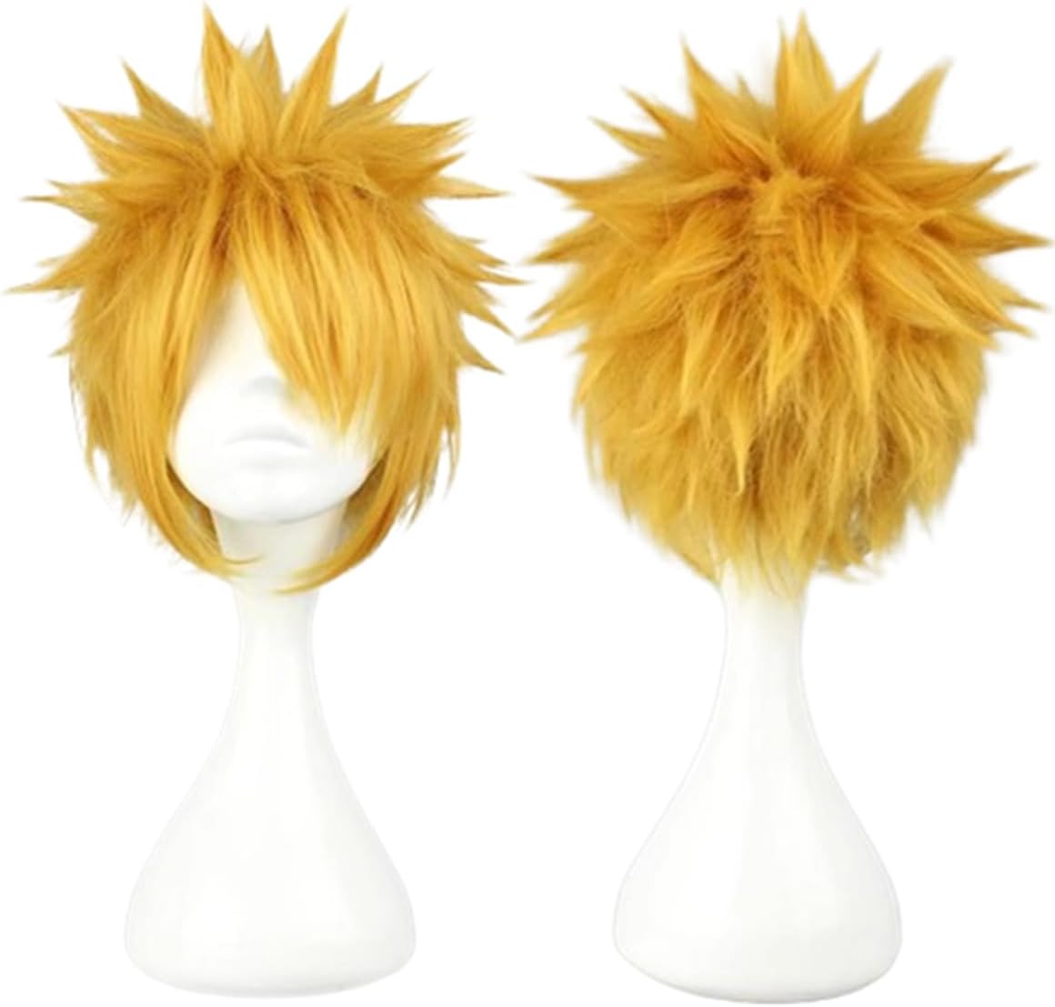 Amazon.com: TESS Short White Cosplay Wig for Men Women Anime Wig White ...