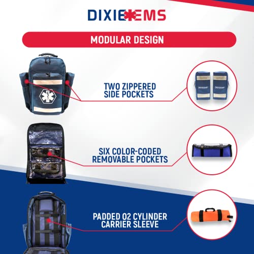 Dixie Ems Ultimate Pro Trauma O2 Backpack with Modular Pouch Design ...
