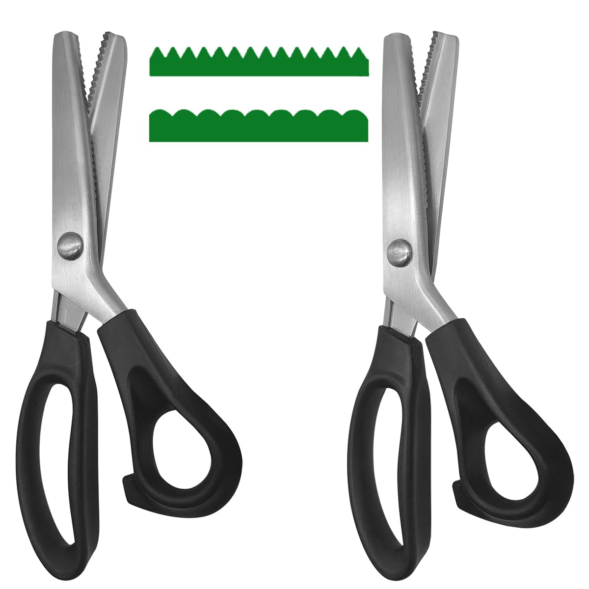 Amazon.com: 2 pcs Pinking Shears Scissors for Fabric, lyfLux 2 Models ...